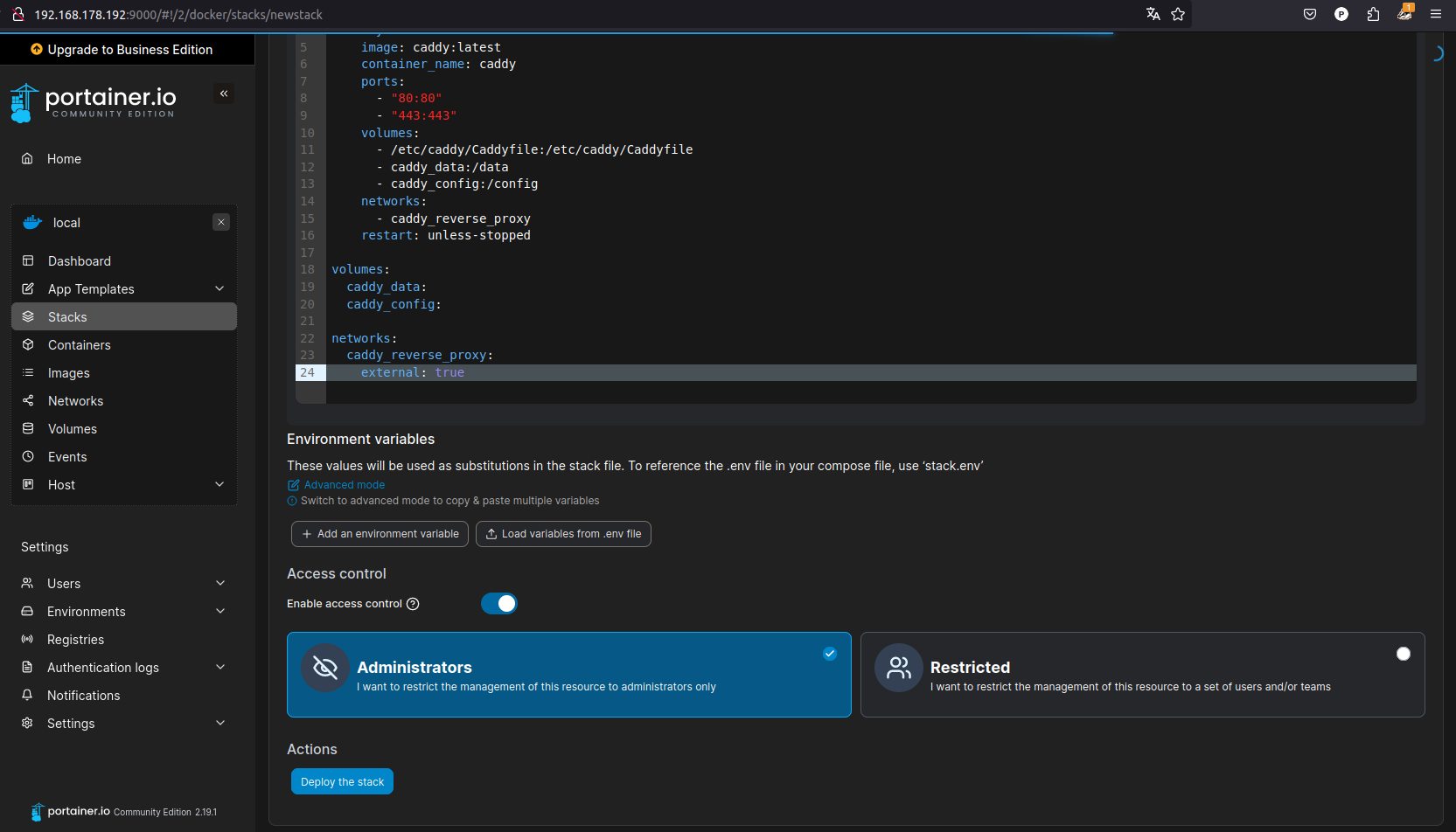 5. Optional: Caddy als Reverse Proxy: Einrichtung von Caddy zur ...